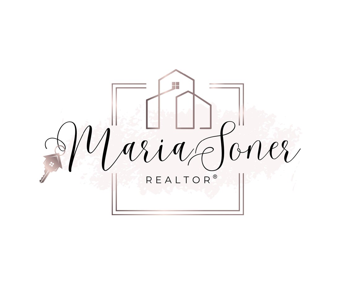Rose Gold Realtor Logo House Logo Design Modern Real - Etsy