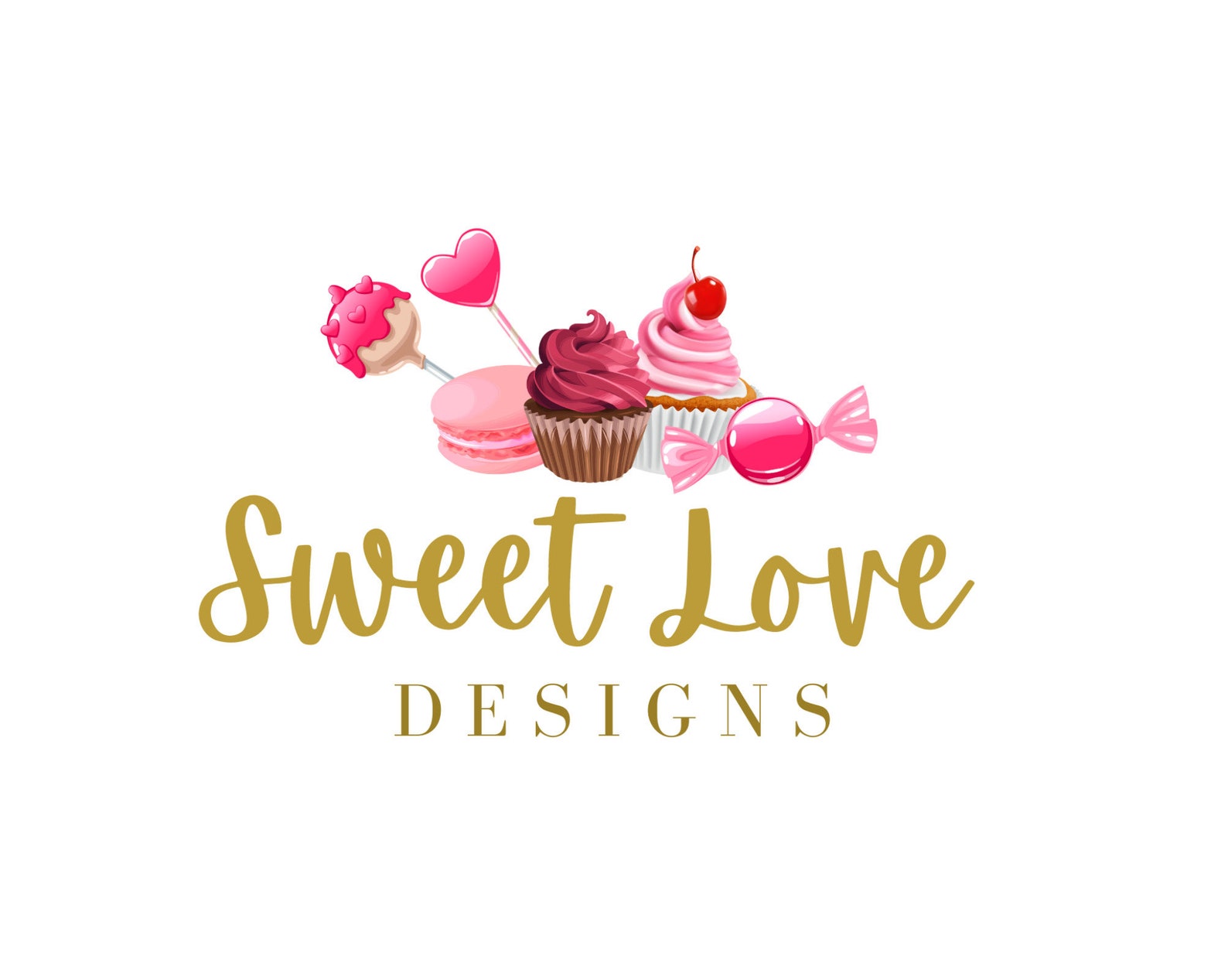 Bakery Logo Design Desert Table Logo Sweets Branding Design - Etsy