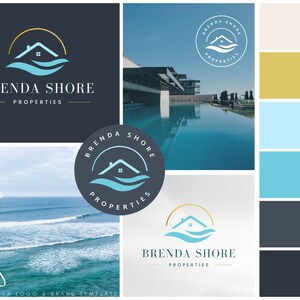 Sea House Logo, Vacation House Logo, Rentals Logo Design, Holiday Home ...