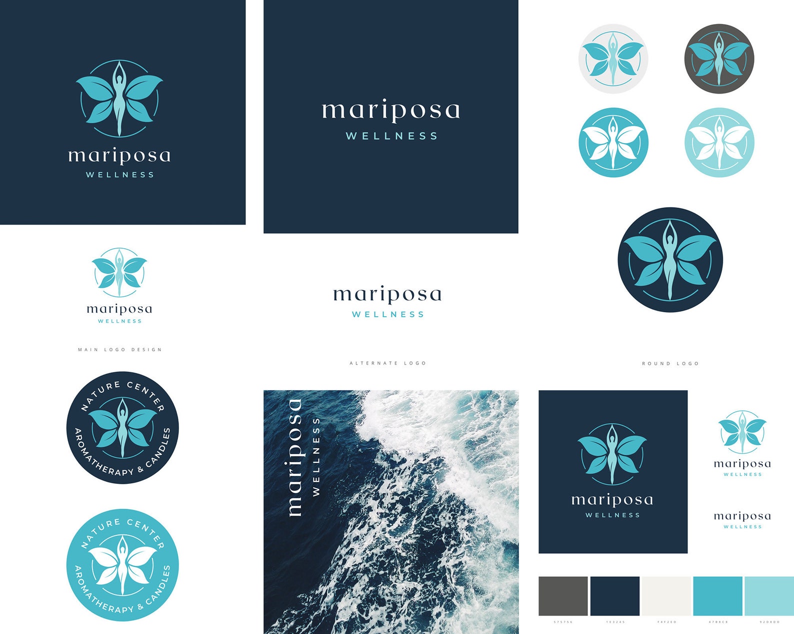 Butterfly Wellness Logo Template: DIY Branding Design (canva PDF) - Etsy