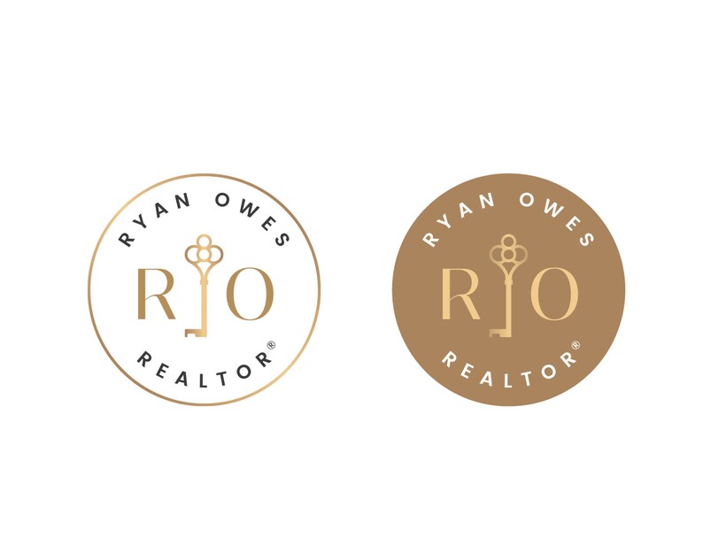 Elegant Realtor Logo Template: Key Design, Editable Branding (canva) - Etsy