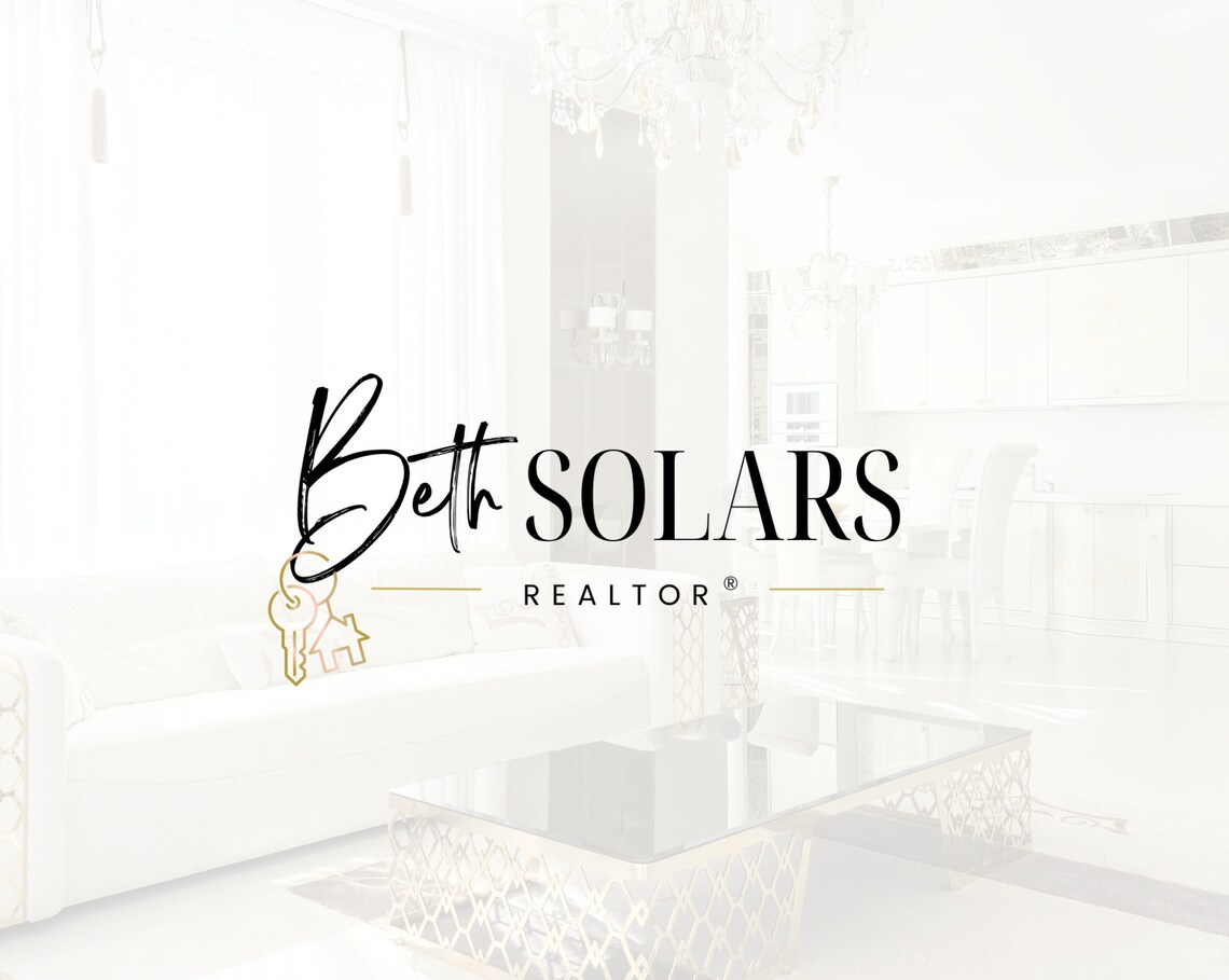 Gold Realtor Logo Realtor Brand Design Modern Real Estate | Etsy