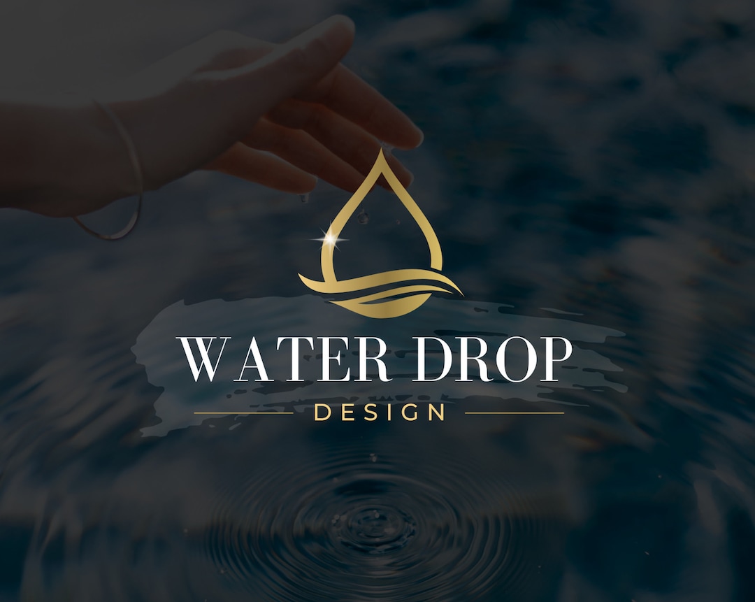 Water Drop Logo, Drip Logo Design, Liquid Branding, IV Drip Logo ...