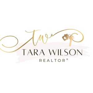 Realtor Logo Design, Real Estate Logo and Branding Template, Gold Key ...