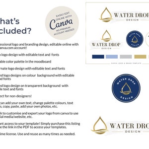 Water Drop Logo, Drip Logo Design, Liquid Branding, IV Drip Logo ...