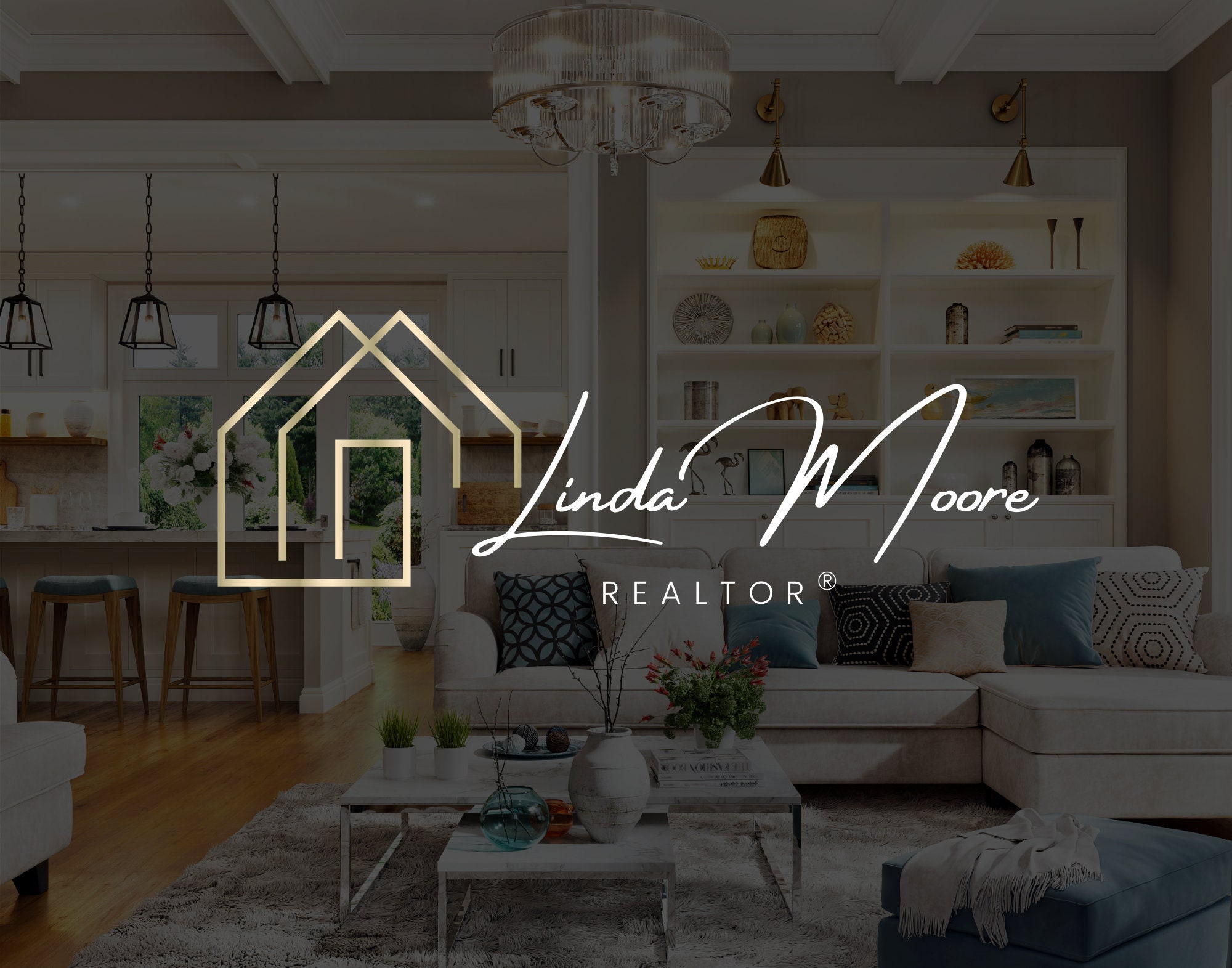 Realtor Logo and Branding Design Template Canva Real Estate - Etsy