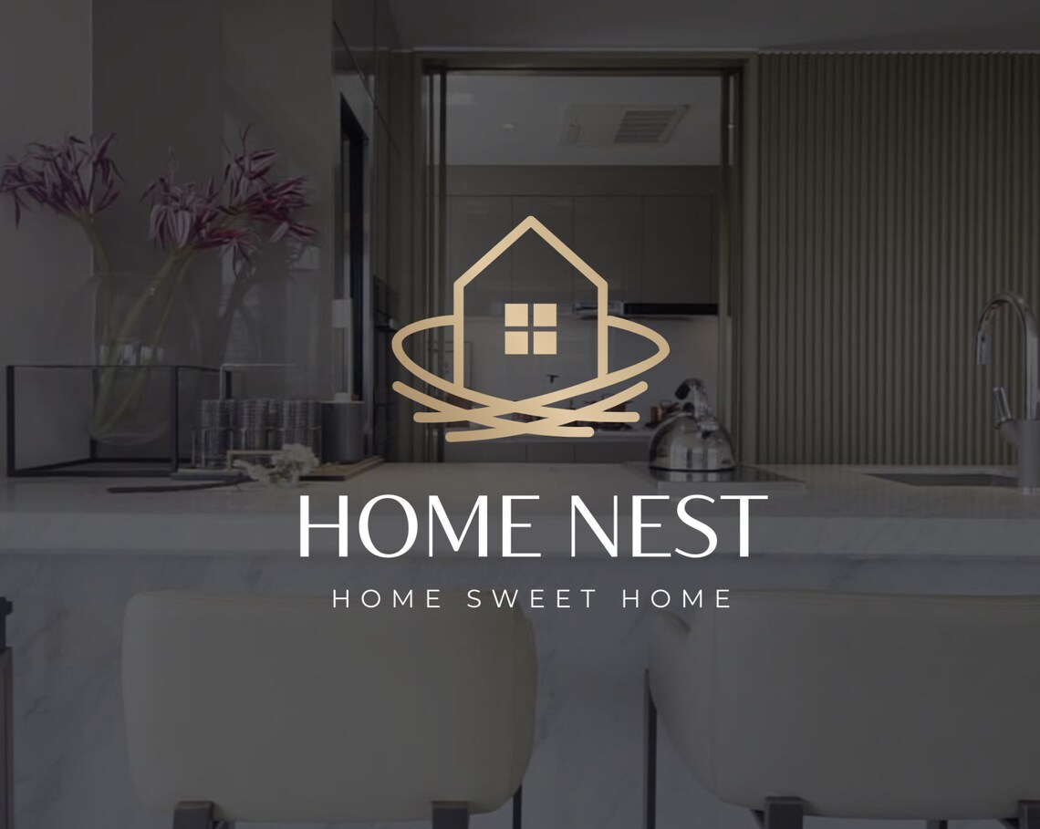 Home Nest Logo House Logo Design Property Logo Real Estate - Etsy