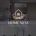 Home Nest Logo, House Logo Design, Property Logo, Real Estate Logo and ...