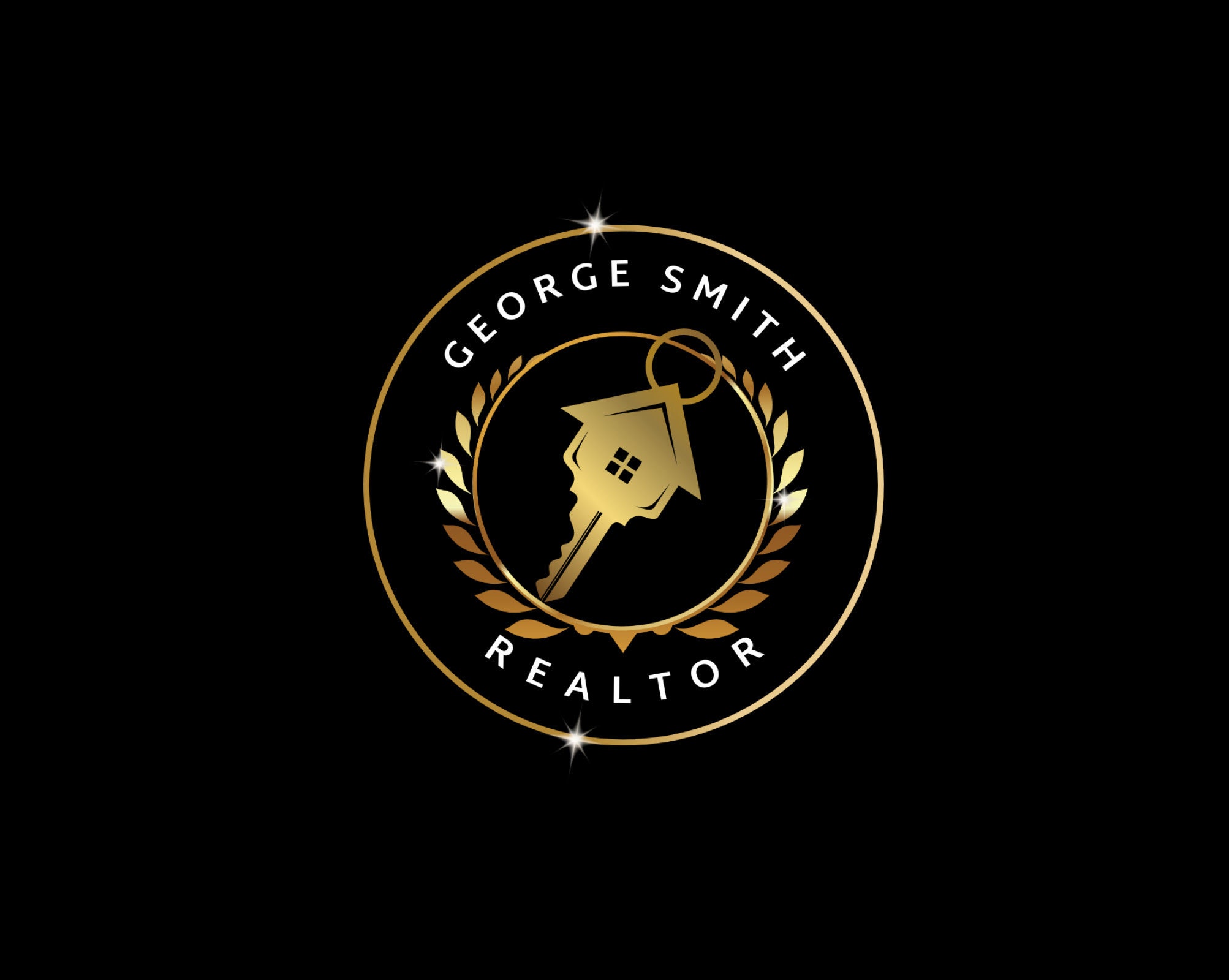 Gold Realtor Logo Signature Logo Design Real Estate Logo - Etsy
