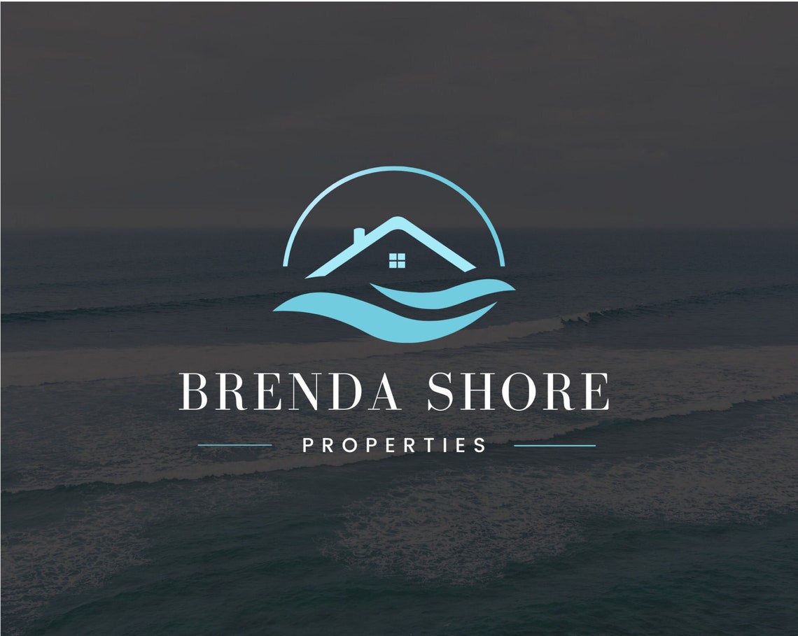 Sea House Logo Vacation House Logo Rentals Logo Design - Etsy