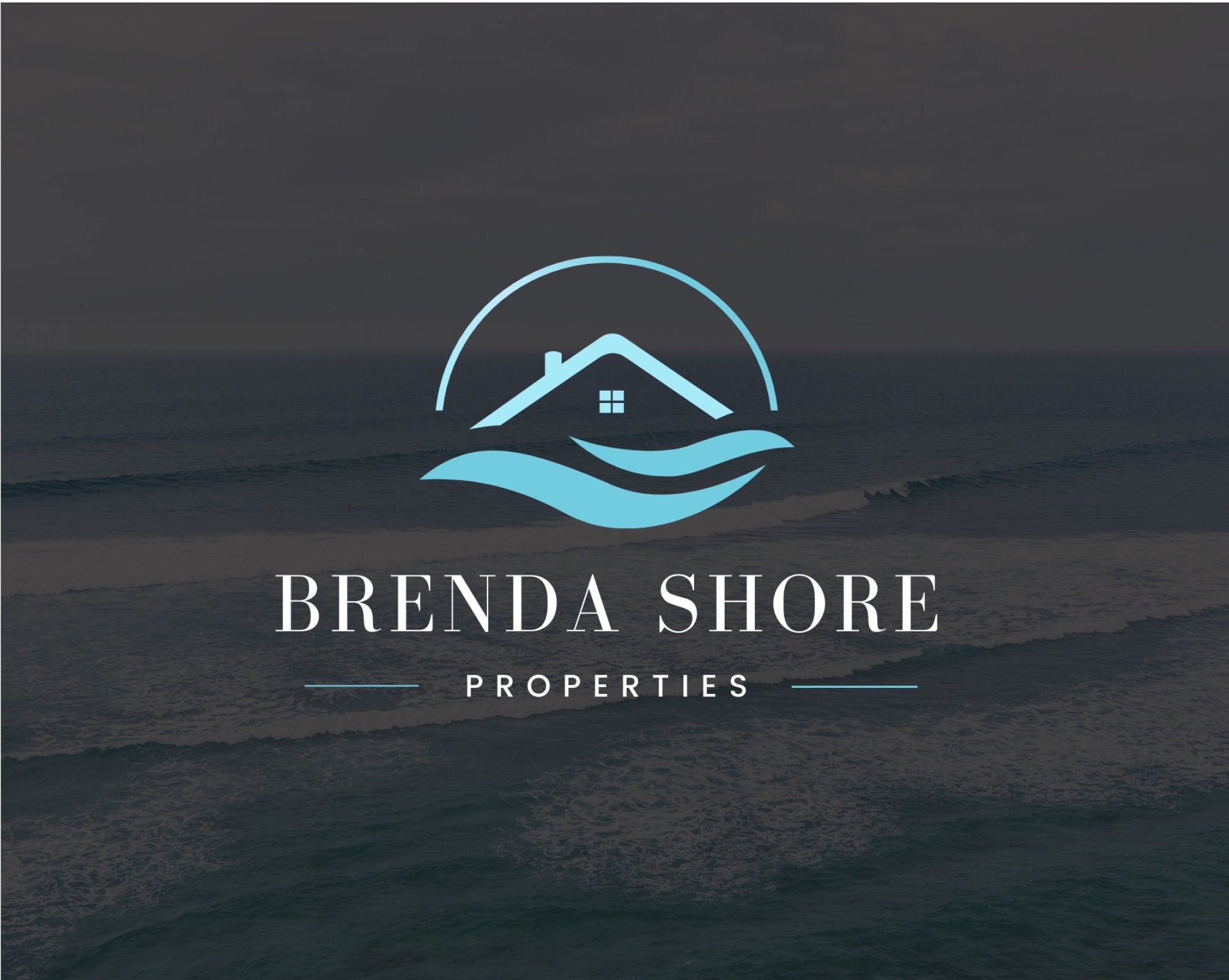 Sea House Logo Vacation House Logo Rentals Logo Design - Etsy
