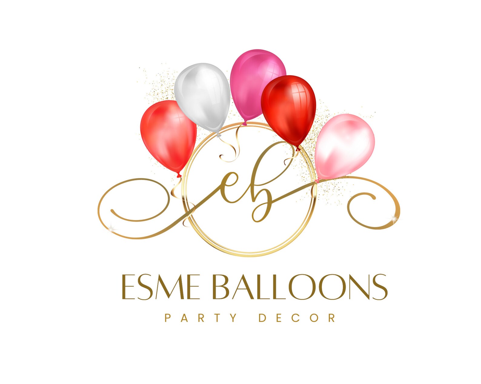 Balloon Logo Design Party Decor Logo Template Event - Etsy