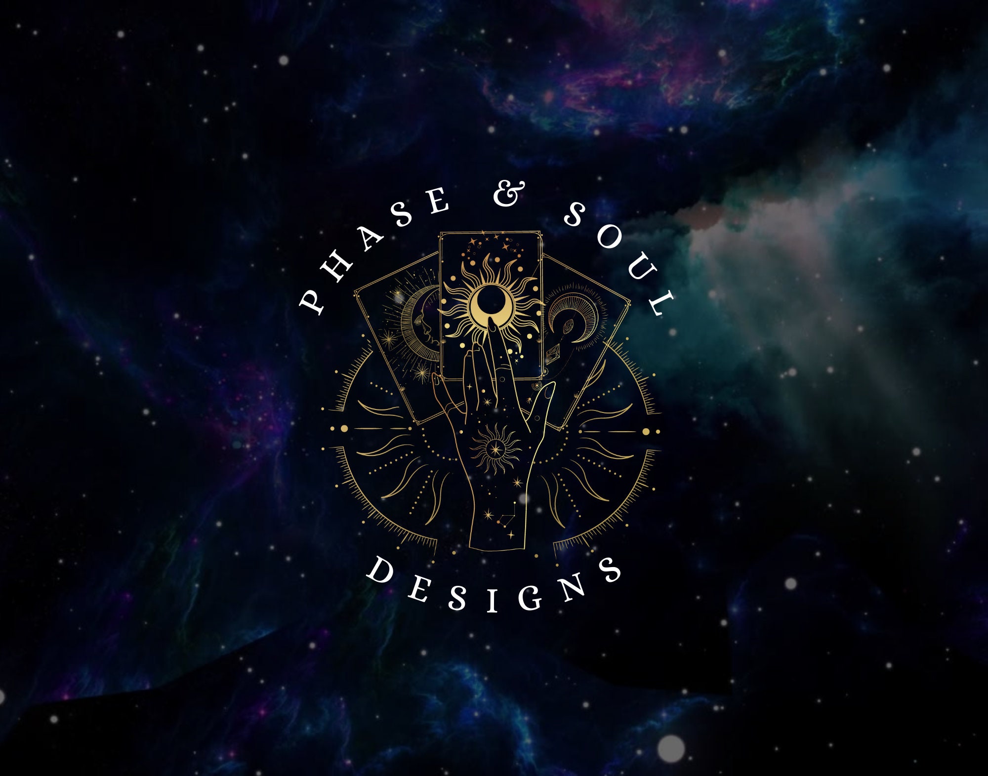 Tarot Logo Design Celestial Cards Logo Oracle Brand Design - Etsy Australia