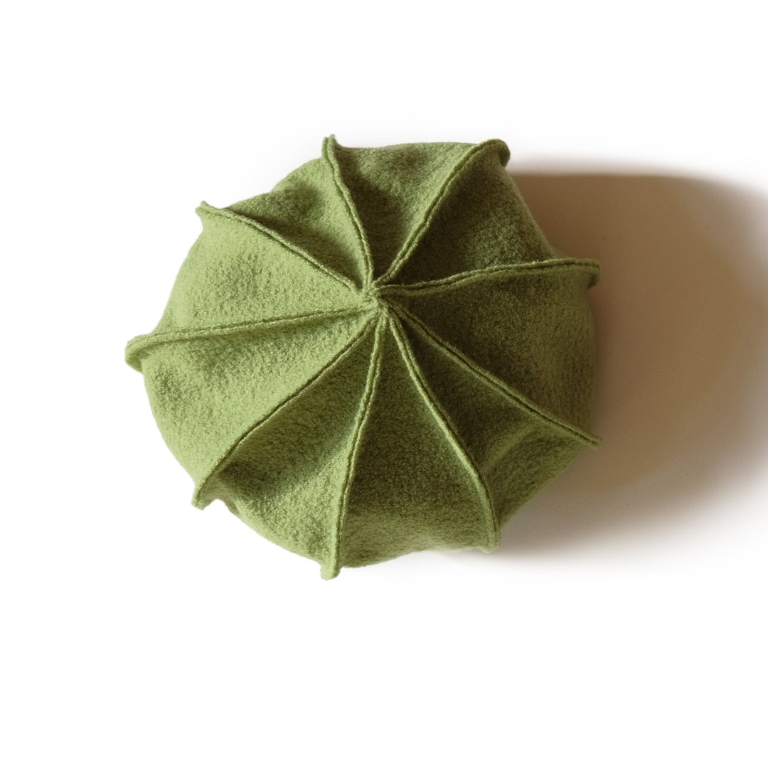 TAMI Pistachio Green Boiled Wool Hat, Women's Hat Made of Boiled Loden ...