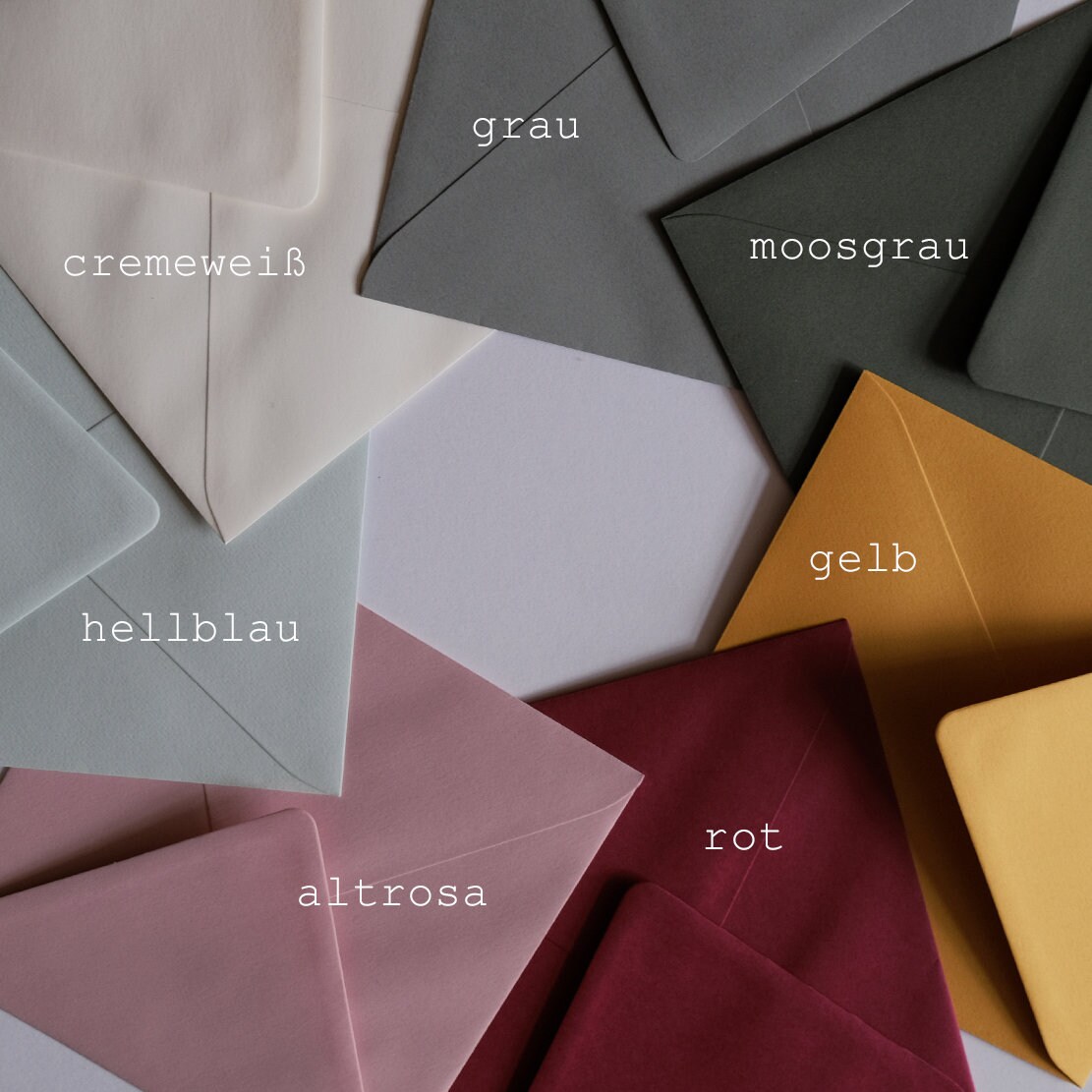 Greeting Card, Folding Card With Envelope, Landscape Watercolor Square ...