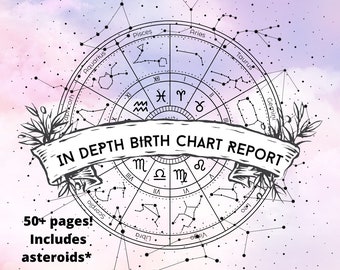 Whole Sign Birth Chart - Etsy
