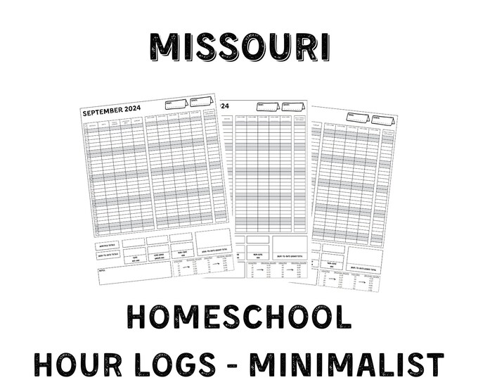 Printable Homeschool Planner Bundle Modern and Minimalist Homeschool ...