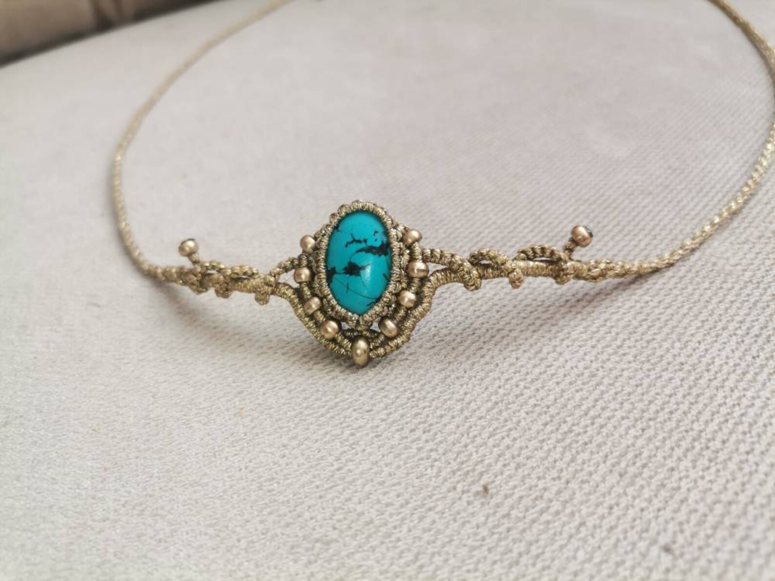 Garnet Tiara Summer Tiara Hair Accessory Macrame Jewelry - Etsy