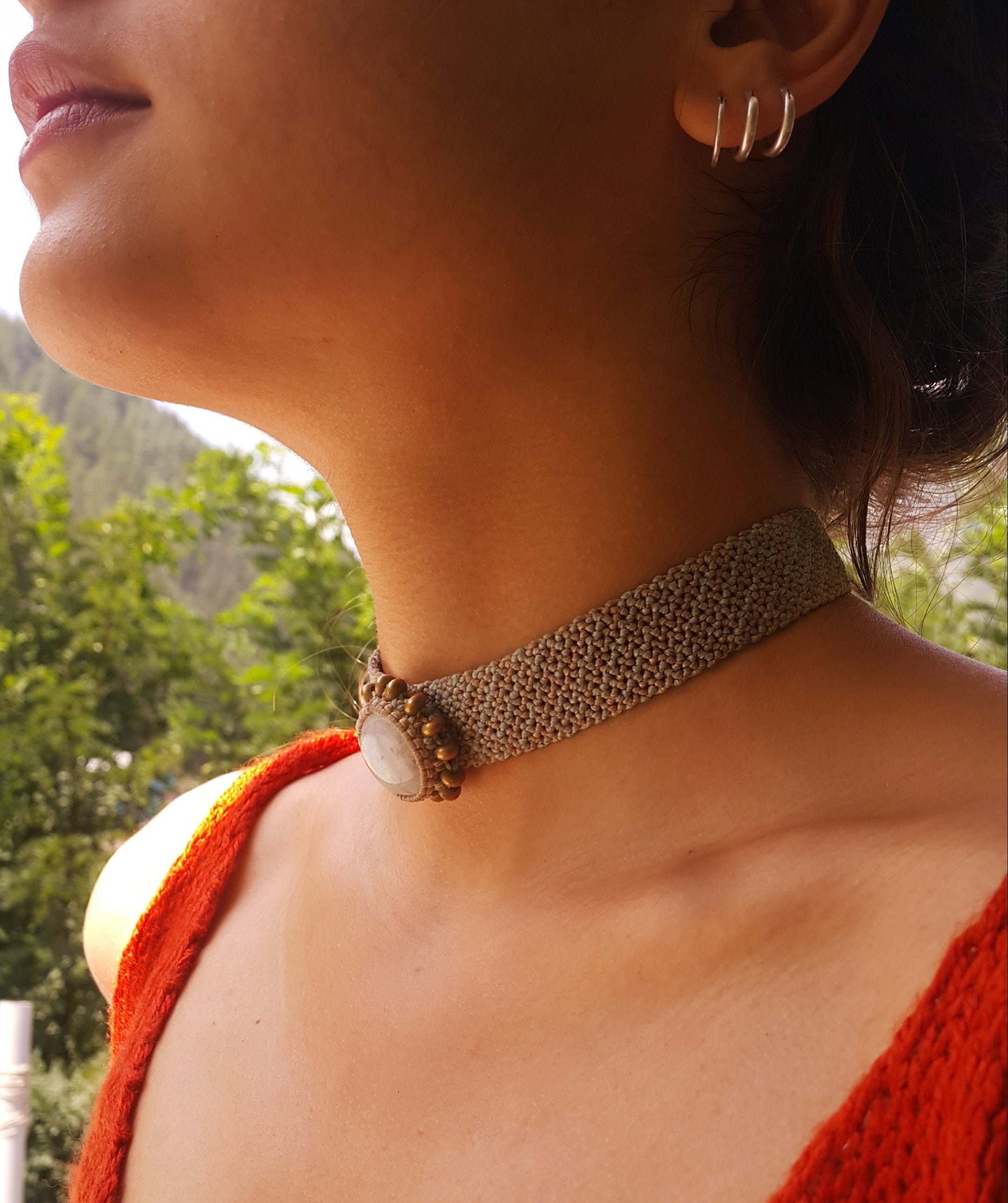 Dainty Choker Macrame Choker Handmade Choker Necklace - Etsy