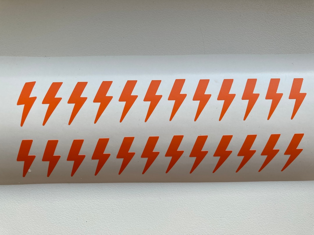 Set of 20 Lightning Bolt Decals,thunder Decals, Flash Stickers, Bolt ...