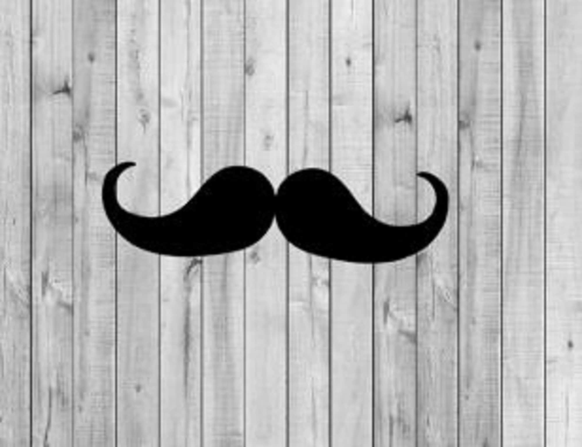 Set of 20 Mustache Stickers, Mustache Vinyl Decal, Mustache Cup ...