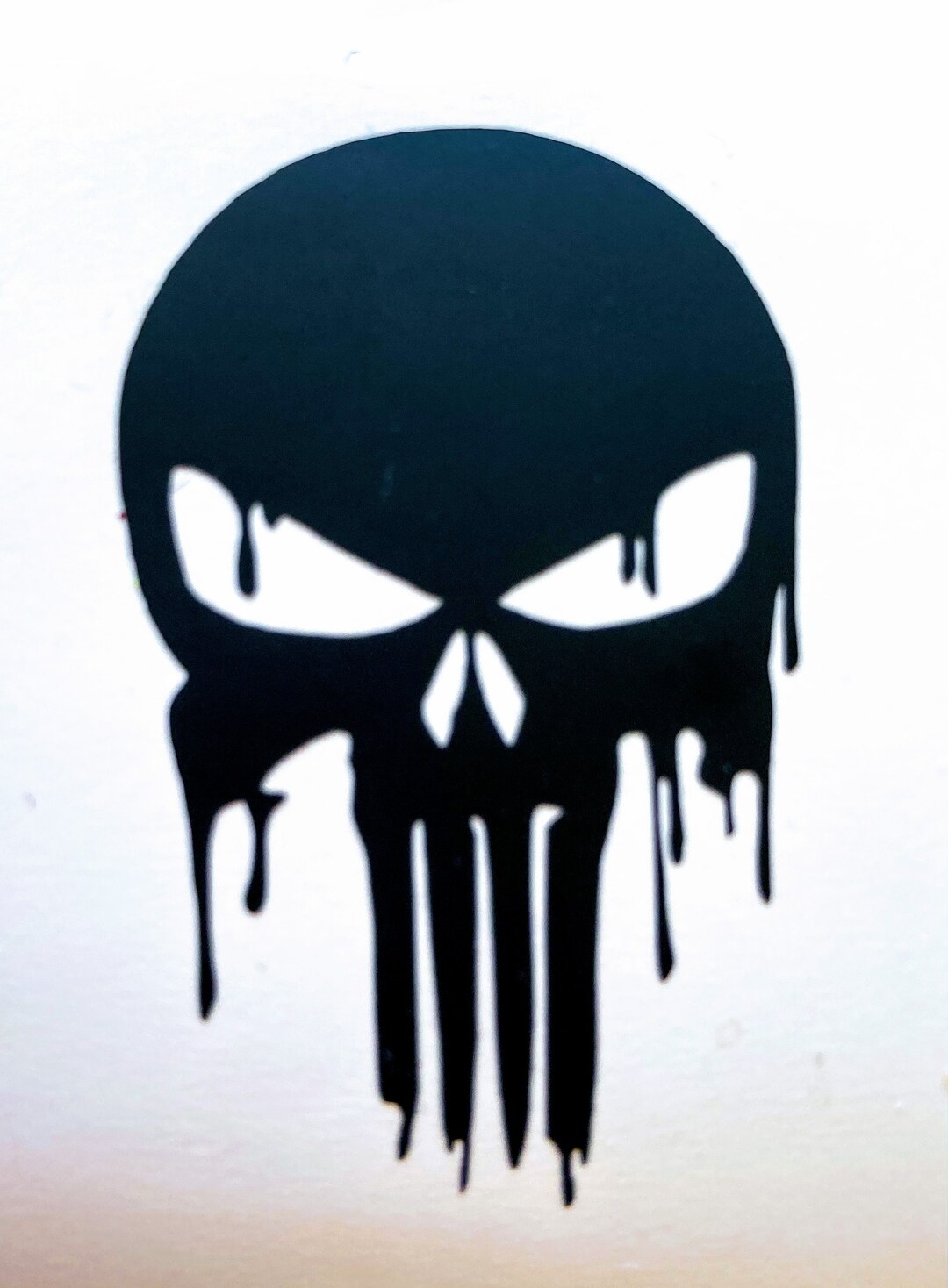 Punisher Skull Logo Vinyl Decal, Decal for Car Windows Laptops Coolers ...