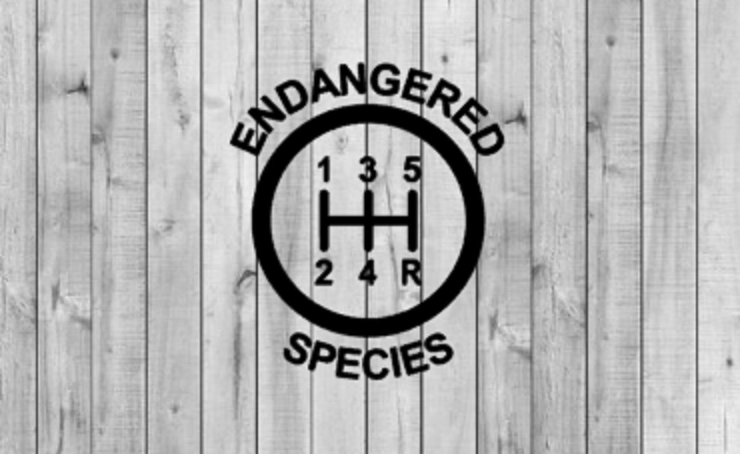 5 Speed Endangered Species Gear Shift Decal - 6 Speed Diagram - Manual ...