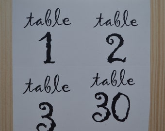 Table Number Sticker - Etsy