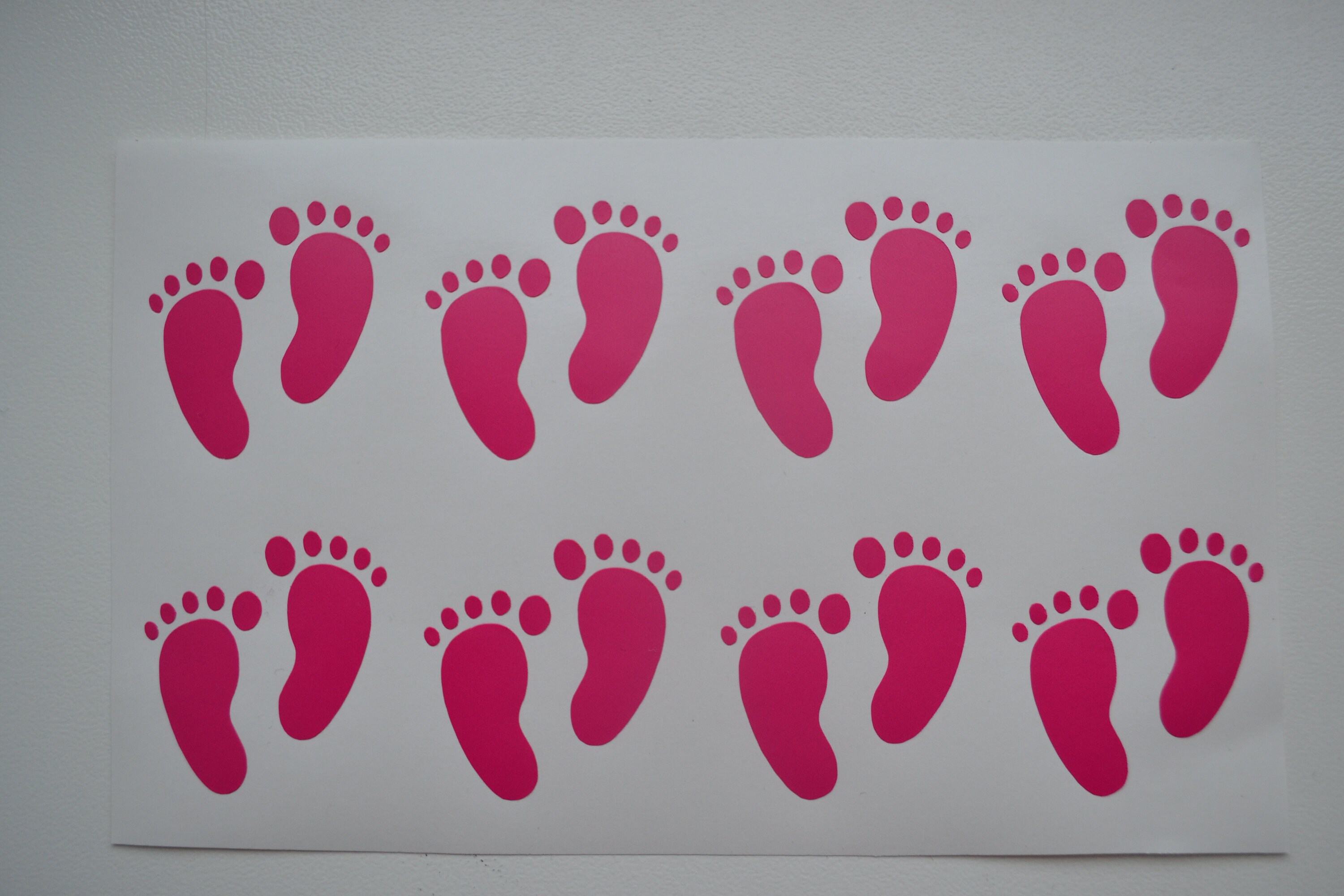 Set of 10 Pairs Baby Feet Vinyl Decals Baby Feet Decals Baby - Etsy ...