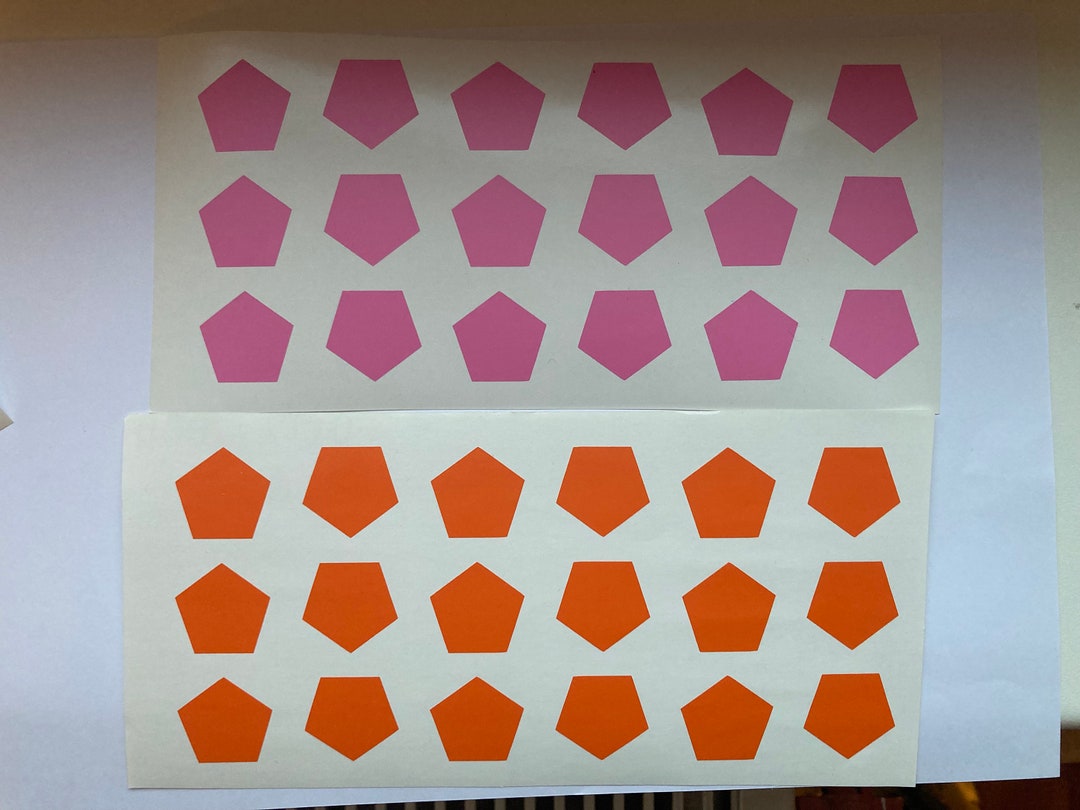 Pentagon Vinyl Wall Decals, Vinyl Wall Decals, Wall Sticker Decor ...