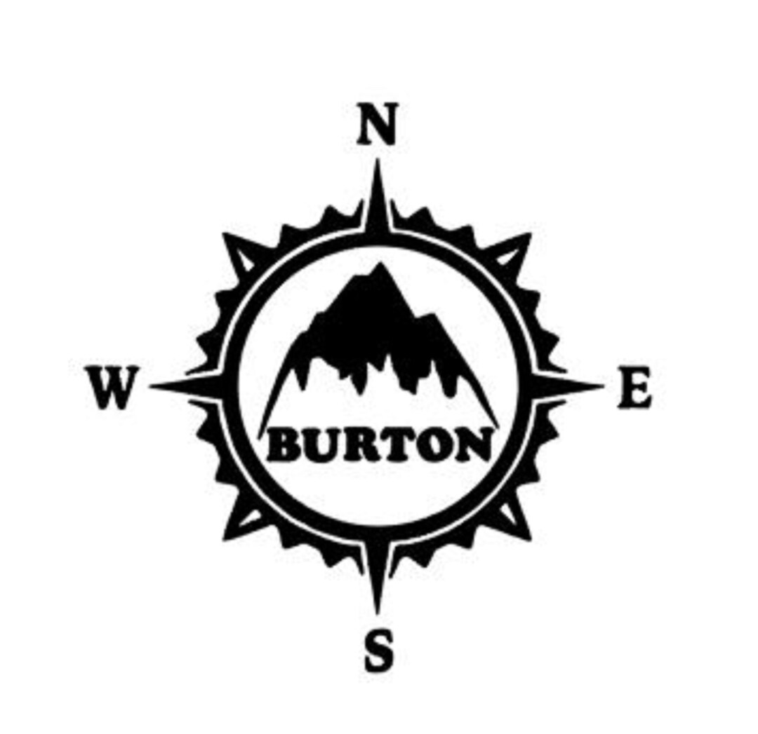 Compass Burton Snowboards Vinyl Decal, Decal for Car Windows Laptops ...