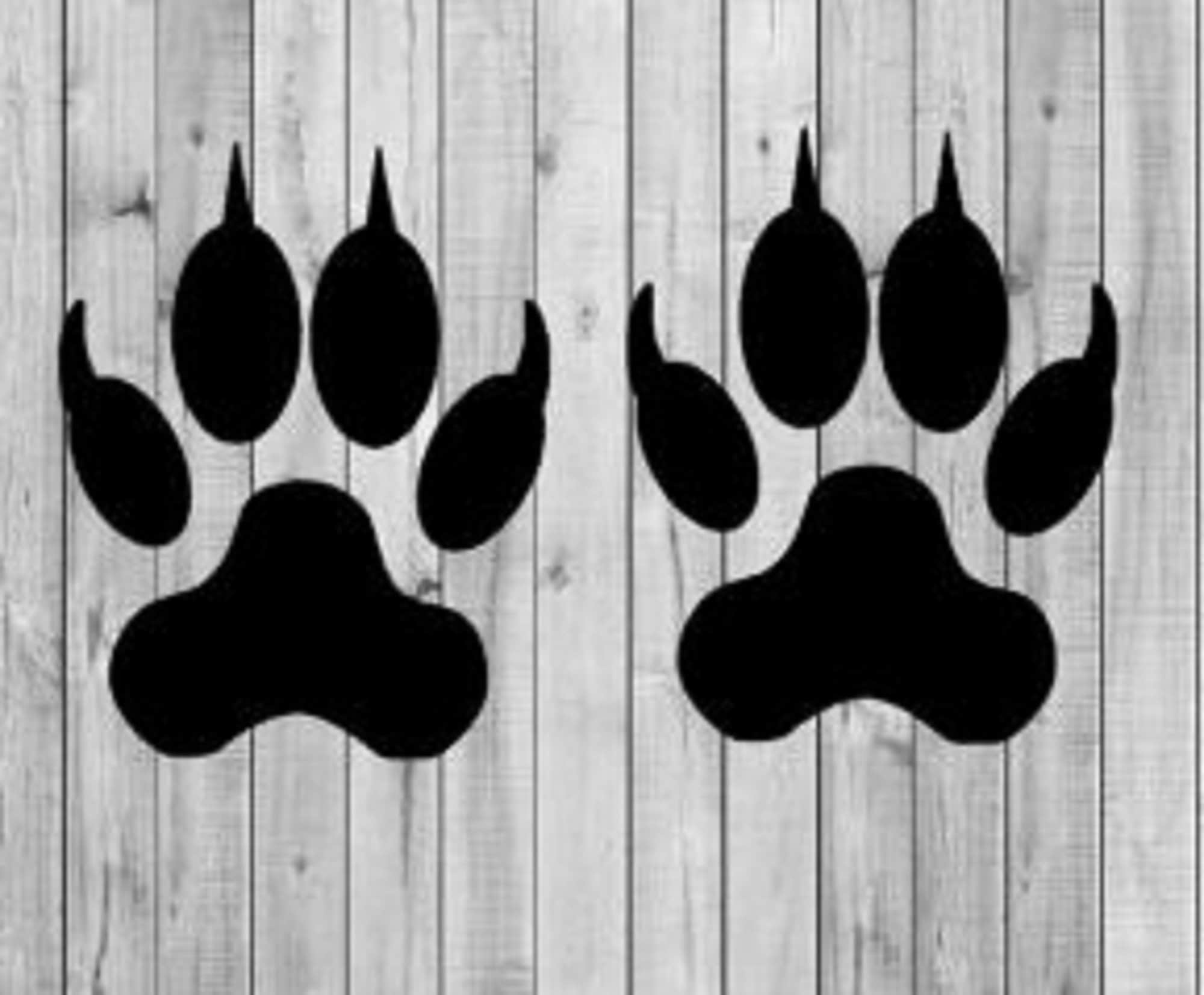 Set of 8 Tiger Paw Vinyl Decals, Animal Lover, DIY Decals/stickers ...
