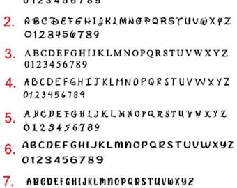 Corsiva Font Alphabet Vinyl Decals Full Alphabet Capital - Etsy