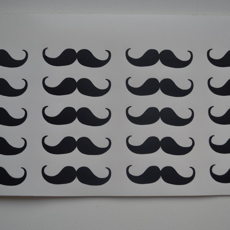 Mustache Vinyl Decal - Etsy