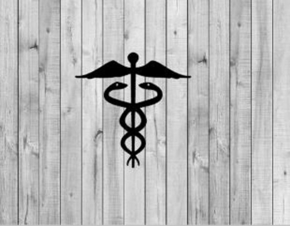 Caduceus Medical Decal | Etsy