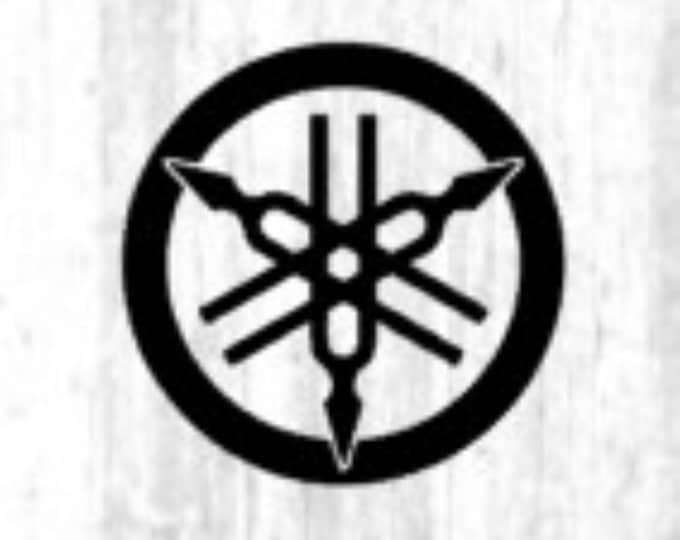 Yamaha Circle Logo Vinyl Decal Car Window Bumper Sticker Select Color ...