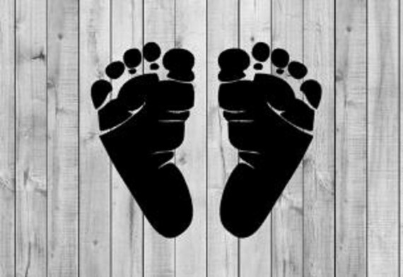Set of 10 Pairs Baby Feet Vinyl Decals Baby Feet Decals Baby | Etsy