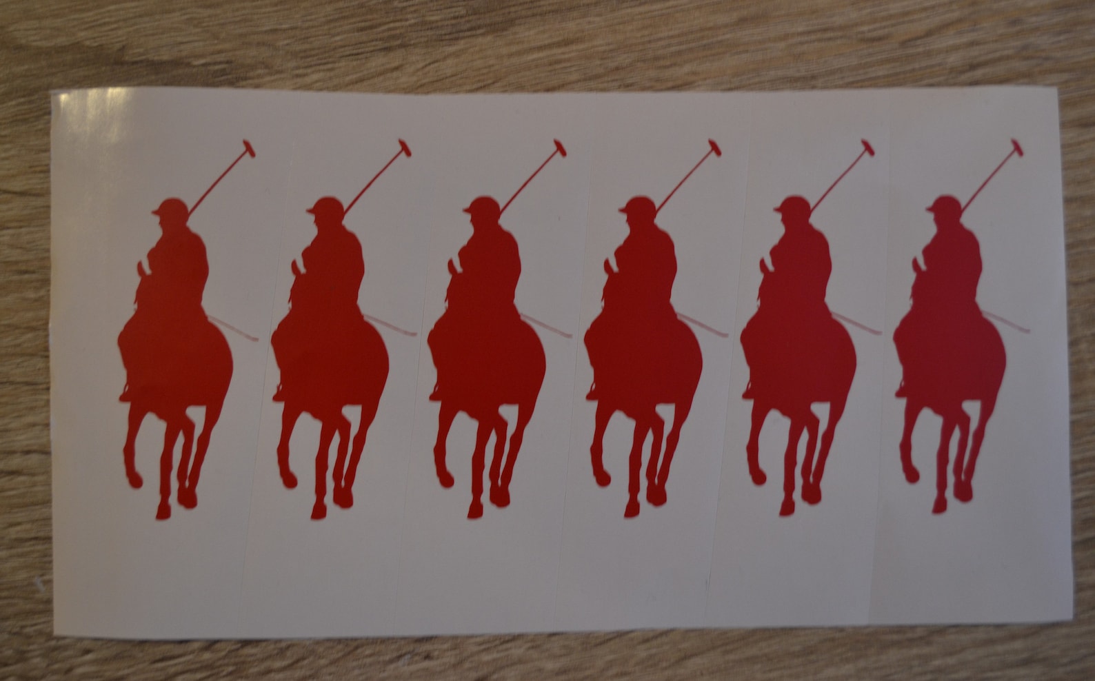 Set of 12 Polo Player Decal, Polo Horse Decal Stickers - Etsy