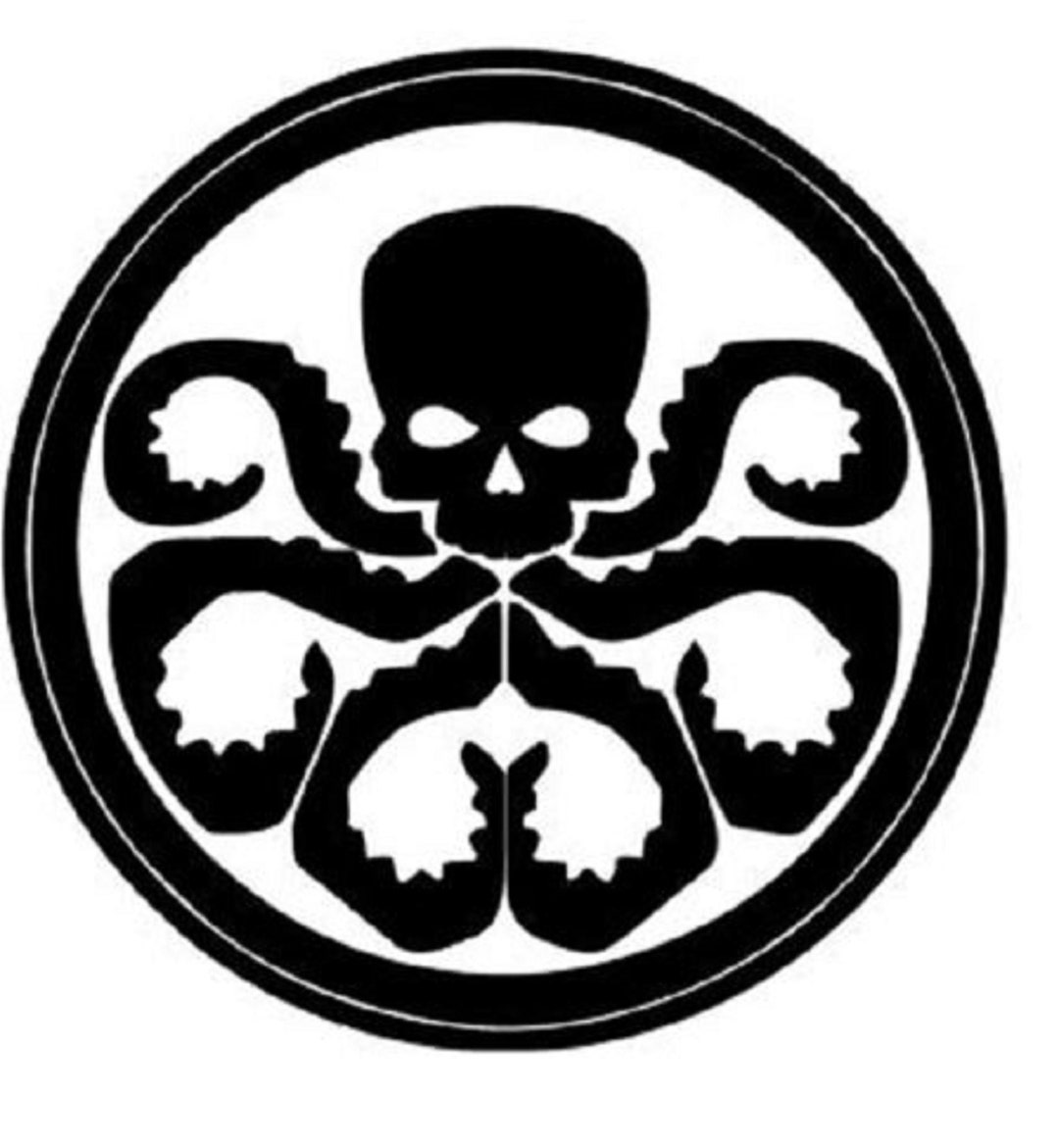 Marvel Hydra Logo Decal, Hydra Logo Sticker, ,laptop Sticker,car ...