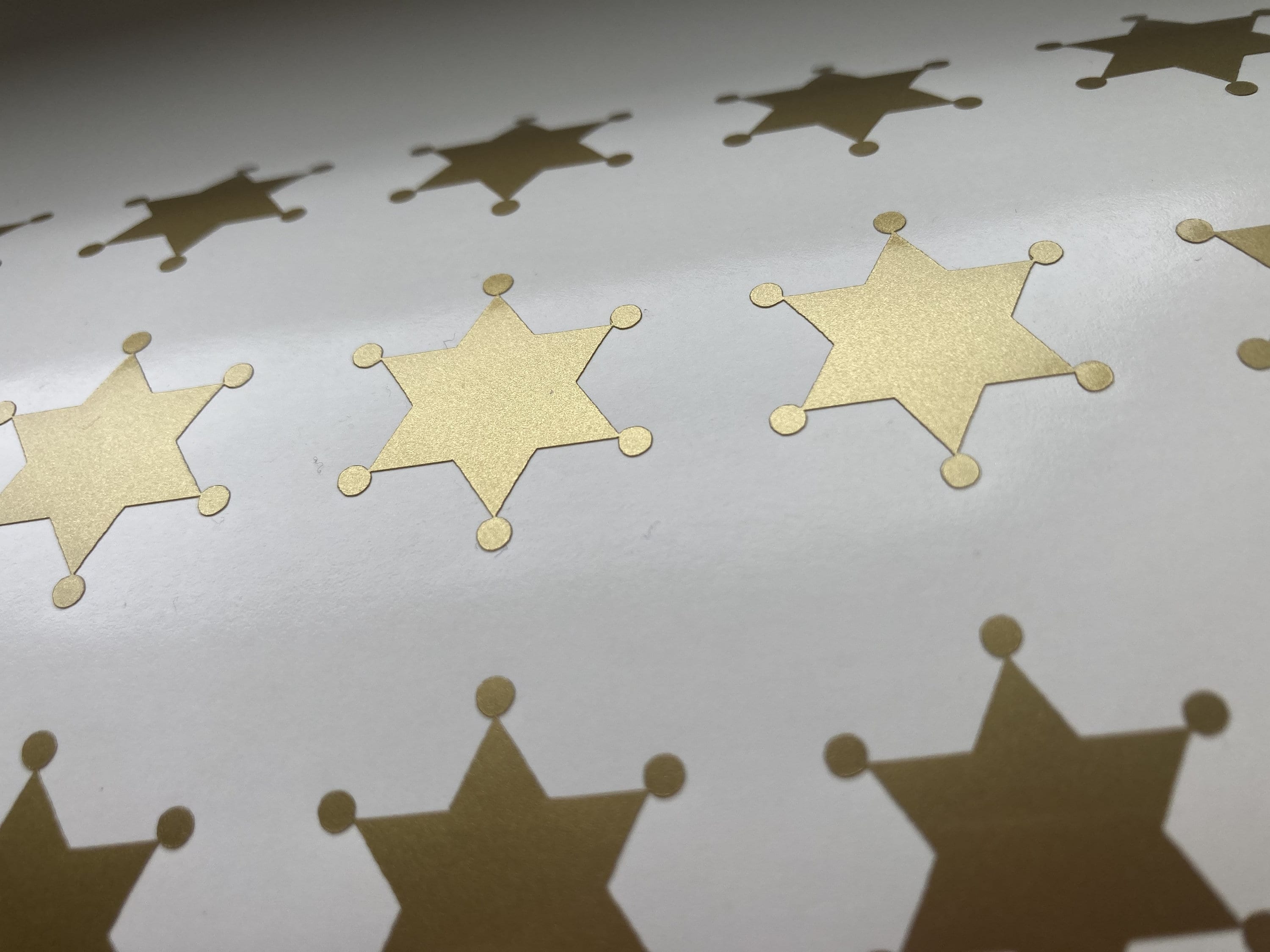 Set of 12 Police Badge Vinyl Decals - Sheriff Stickers for Wild West ...