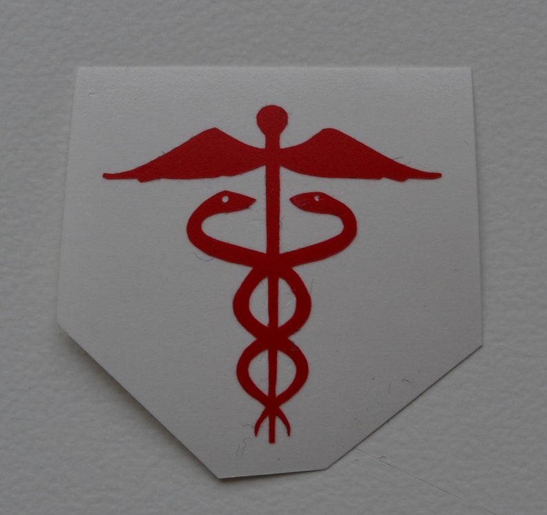 Caduceus Medical Decal | Etsy