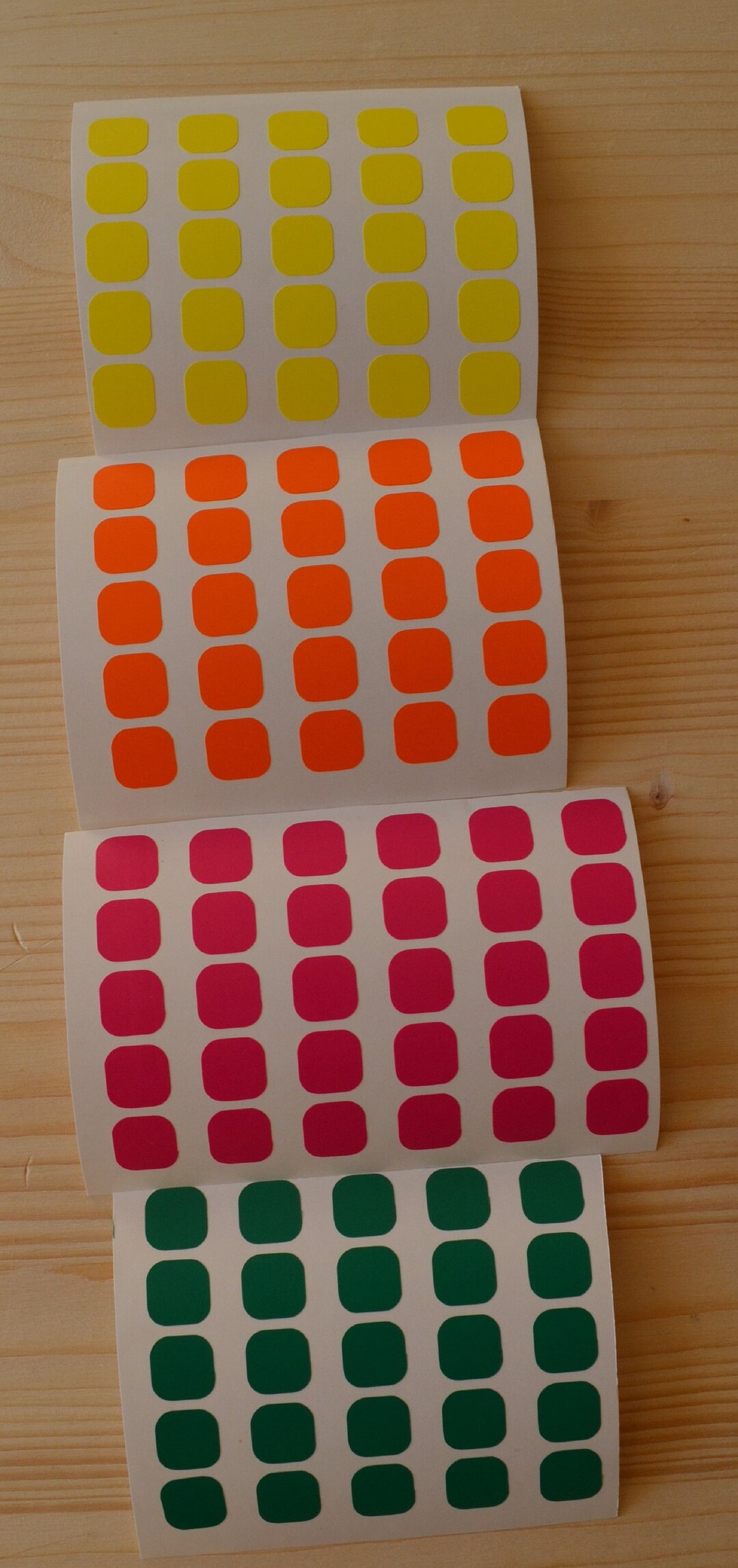 Set of 50 Rounded Squares Vinyl Decals, Decorative Squares Decals - Etsy