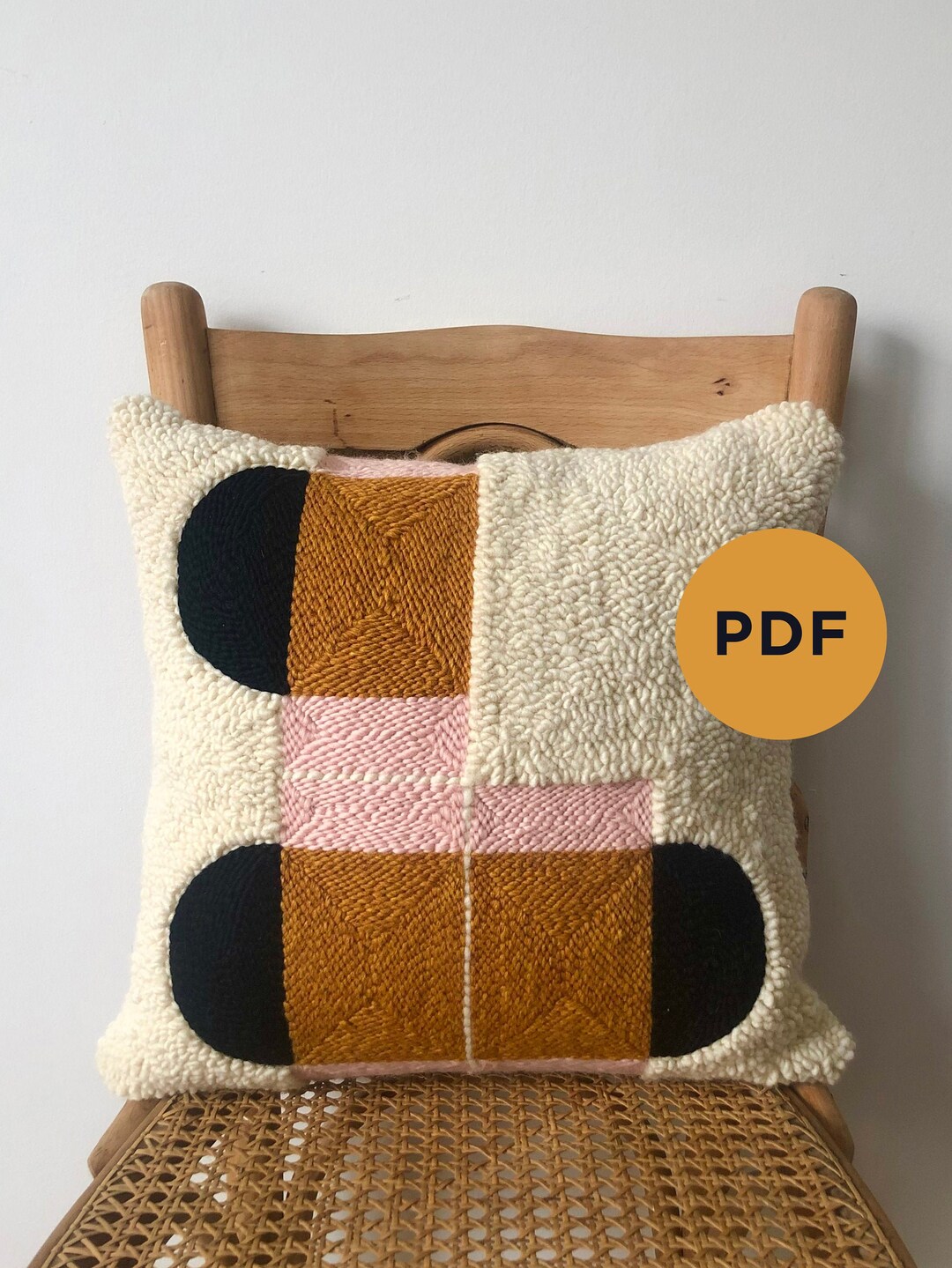Punch Needle Pattern for Building Blocks Pillow - Instant Download ...