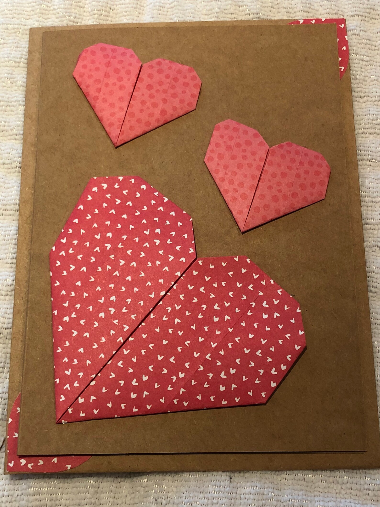 Carte de coeur origami faite à la main/carte de coeur - Etsy France