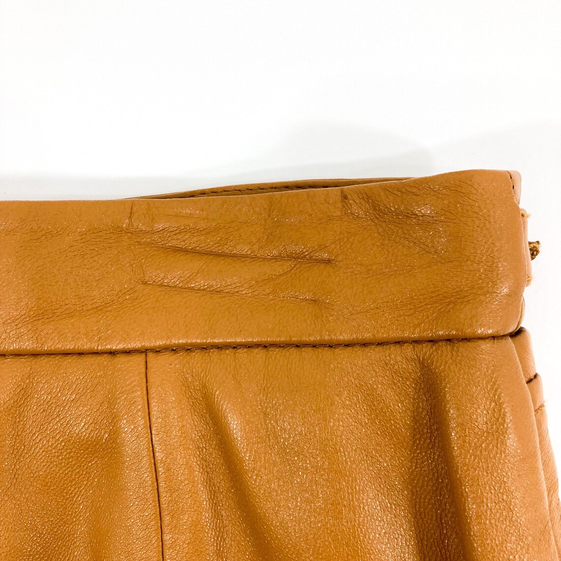 Vintage Leather Skirt / Jesire / Tan / Leather / Vintage / Size 4 - Etsy