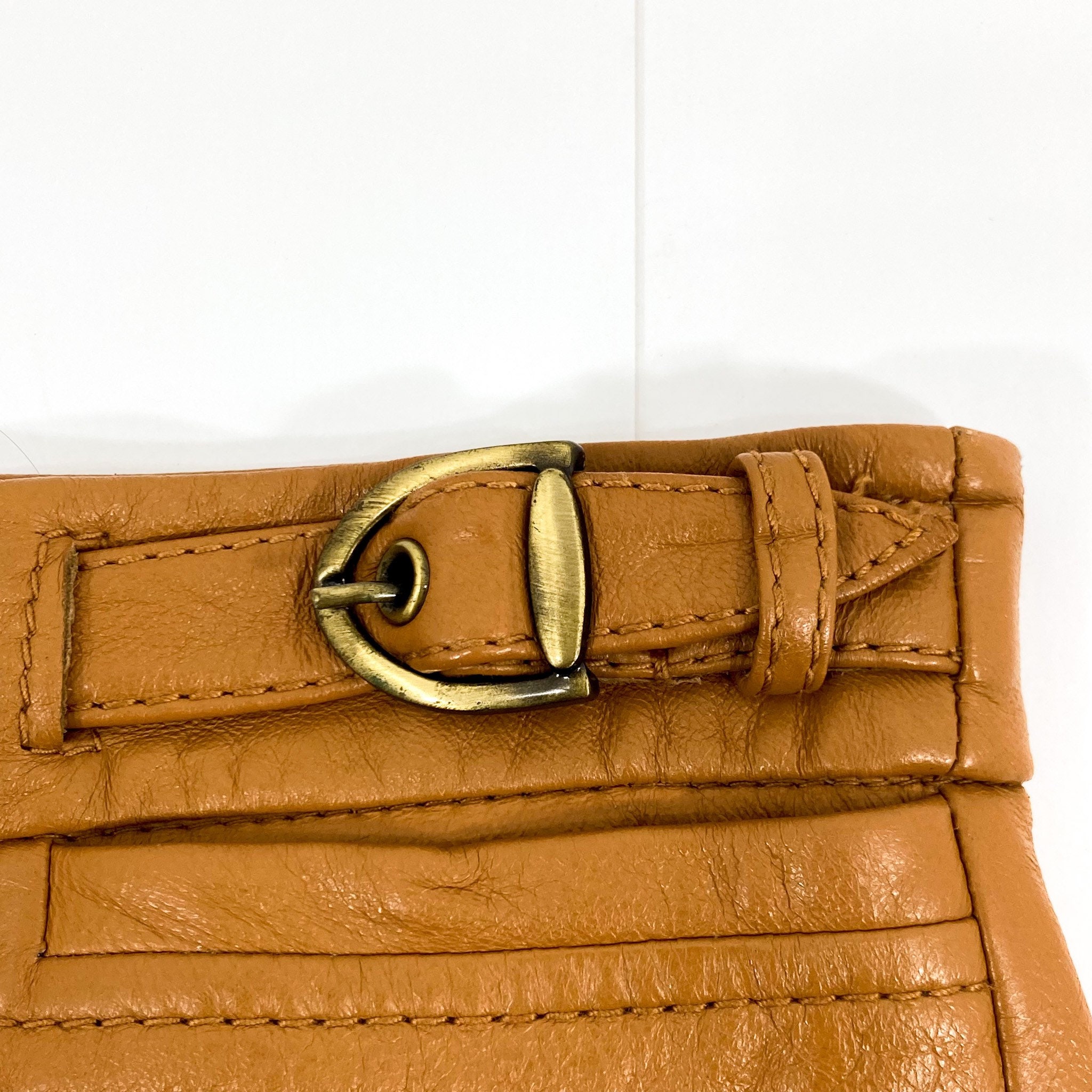Vintage Leather Skirt / Jesire / Tan / Leather / Vintage / Size 4 - Etsy