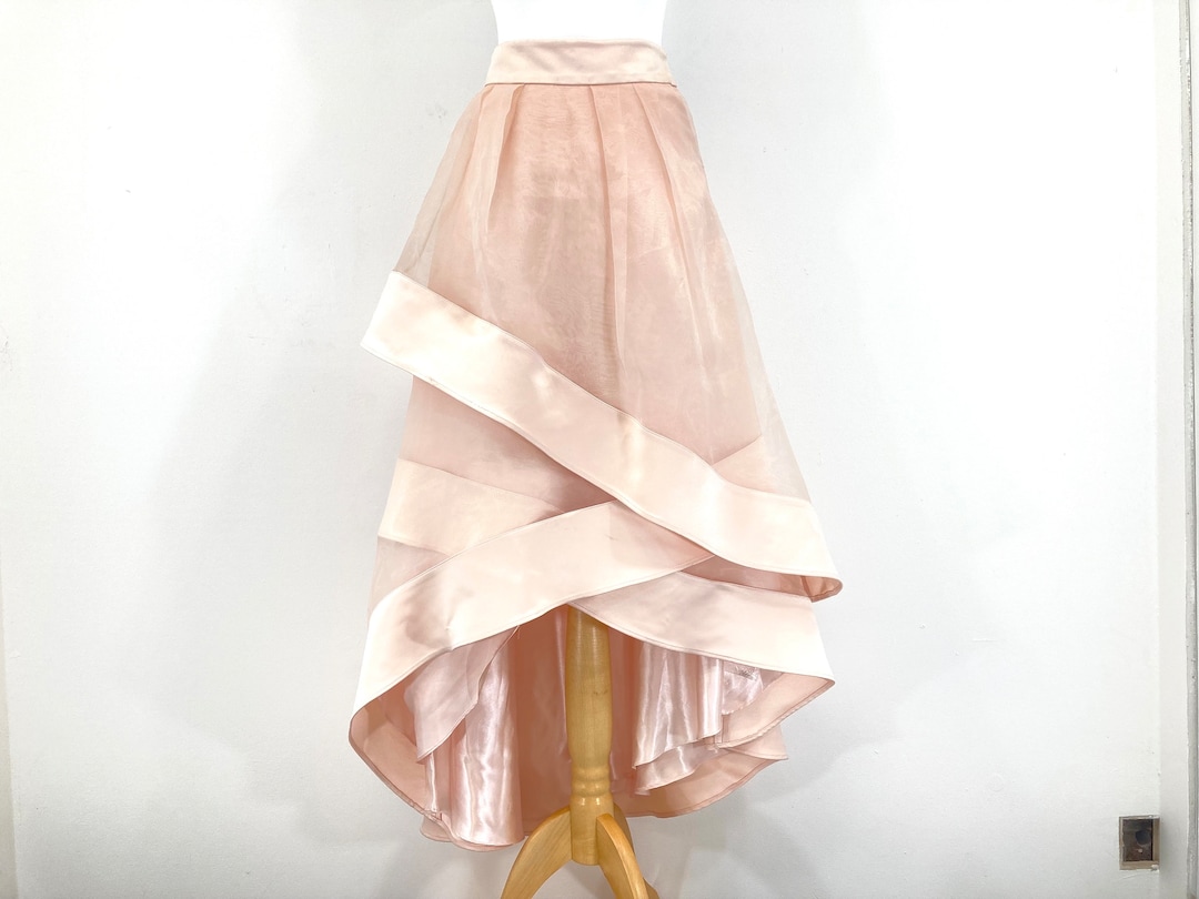 Layered Fishtail Skirt / Coast / Pink / Satin / Modern Vintage / Size ...