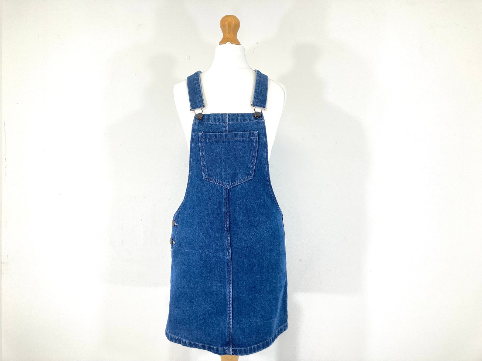 Short Denim Pinafore Dress / Liquor and Poker / Maybe Baby / Blue ...