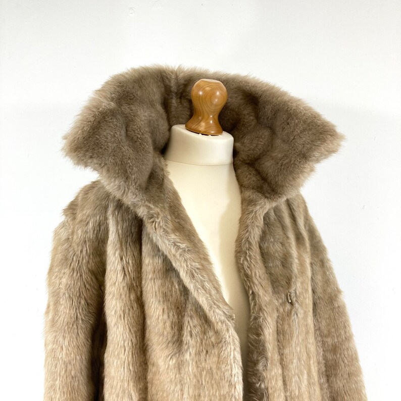 Vintage Faux Fur Coat / Astraka / Beige / Oatmeal / Long / - Etsy UK
