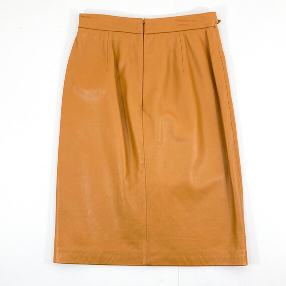Vintage Leather Skirt / Jesire / Tan / Leather / Vint… - Gem